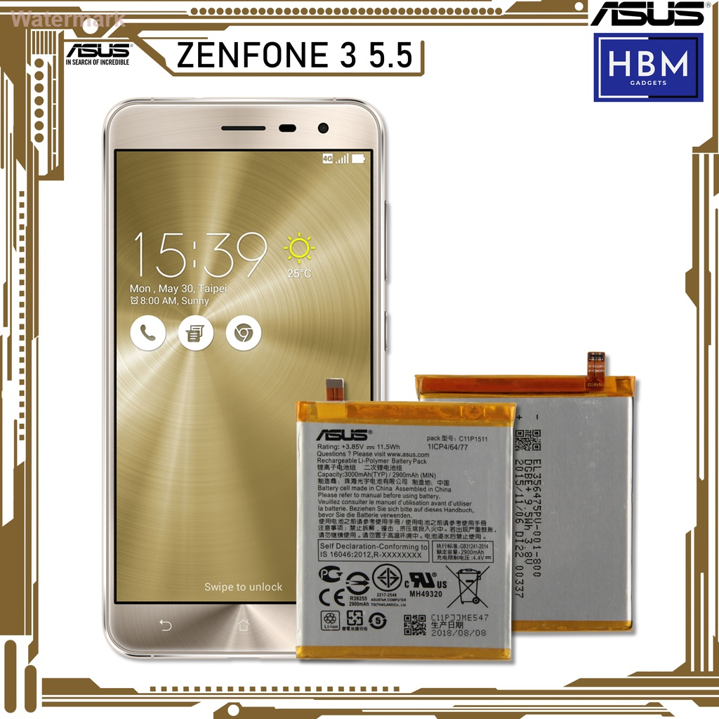 แบตเตอรี่ ASUS Zenfone 3 5.5 ZE552KL Z012DA Z012DE รุ่น: C11P1511 ...