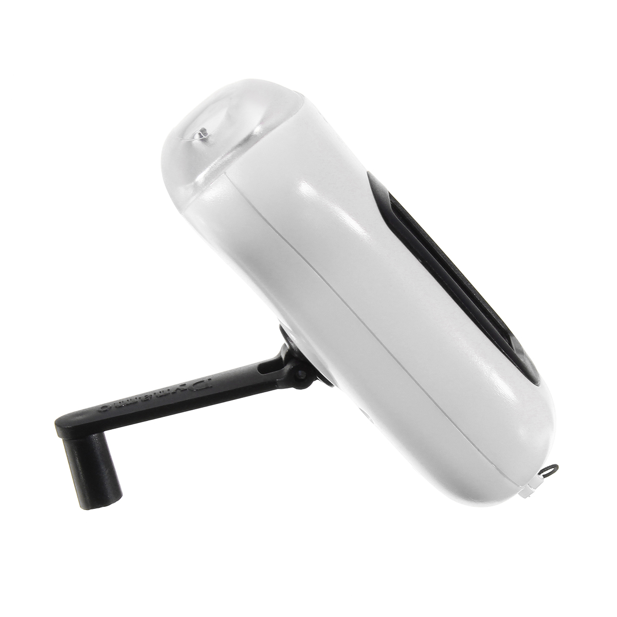 Solar Sports Powered Hand Crank Flashlight Rechargeable LED with Clip ...
