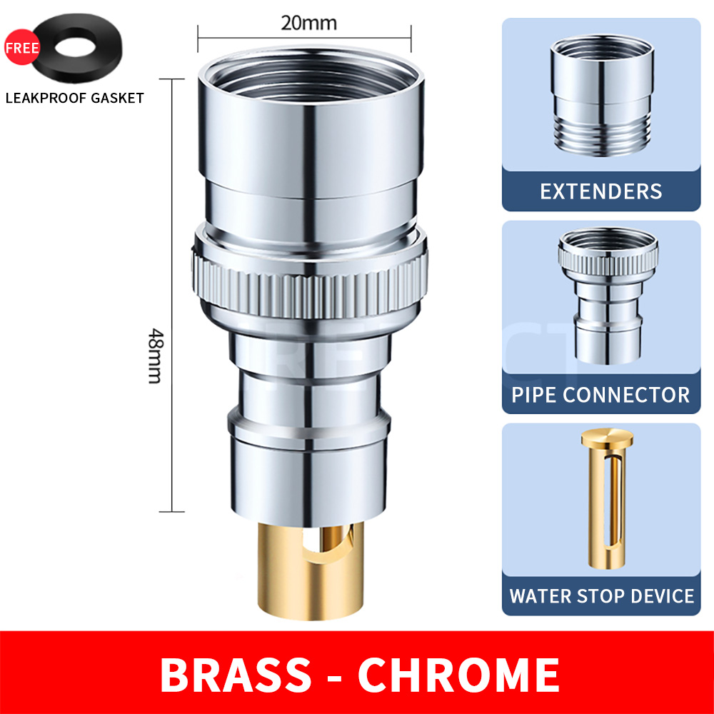 Brass Faucet Adapter Washing Machine Faucet Automatic Water Stop ...