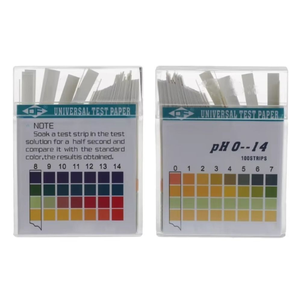 100 Strips Easy To Cary PH Value 0-14 PH Test Paper Litmus Testing Kit ...