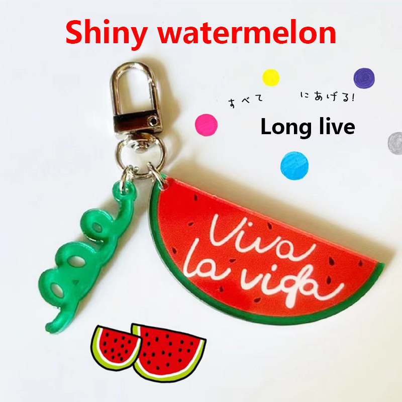 Charms Jewelry Keychain Lovely Simulation Summer Watermelon Melon Fruit ...