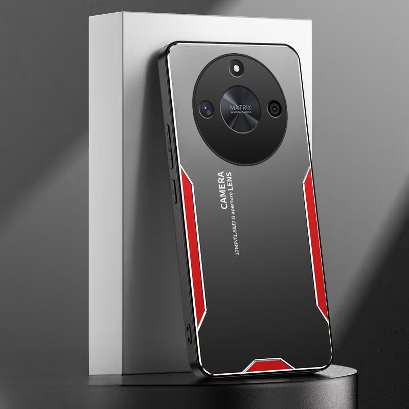 For Honor X9C Smart Case Aluminum Metal Matte Cover Soft Silicone Frame ...