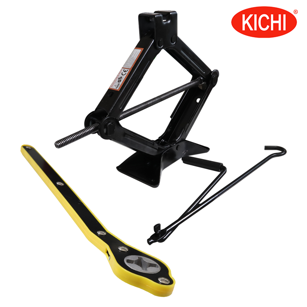0.8T / 1.0T/ 1.5T / 2.0T / 2.5T SCISSOR JACK WITH CROSS TYPE WRENCH KICHI (SET) | Lazada PH