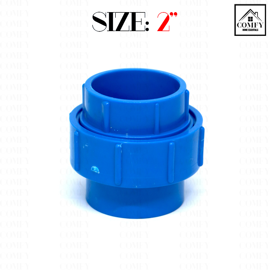 EUDESIGNS Thick HEAVY DUTY PVC Union Patente Blue 1/2" 3/4" 1" 1-1/4" 1 ...