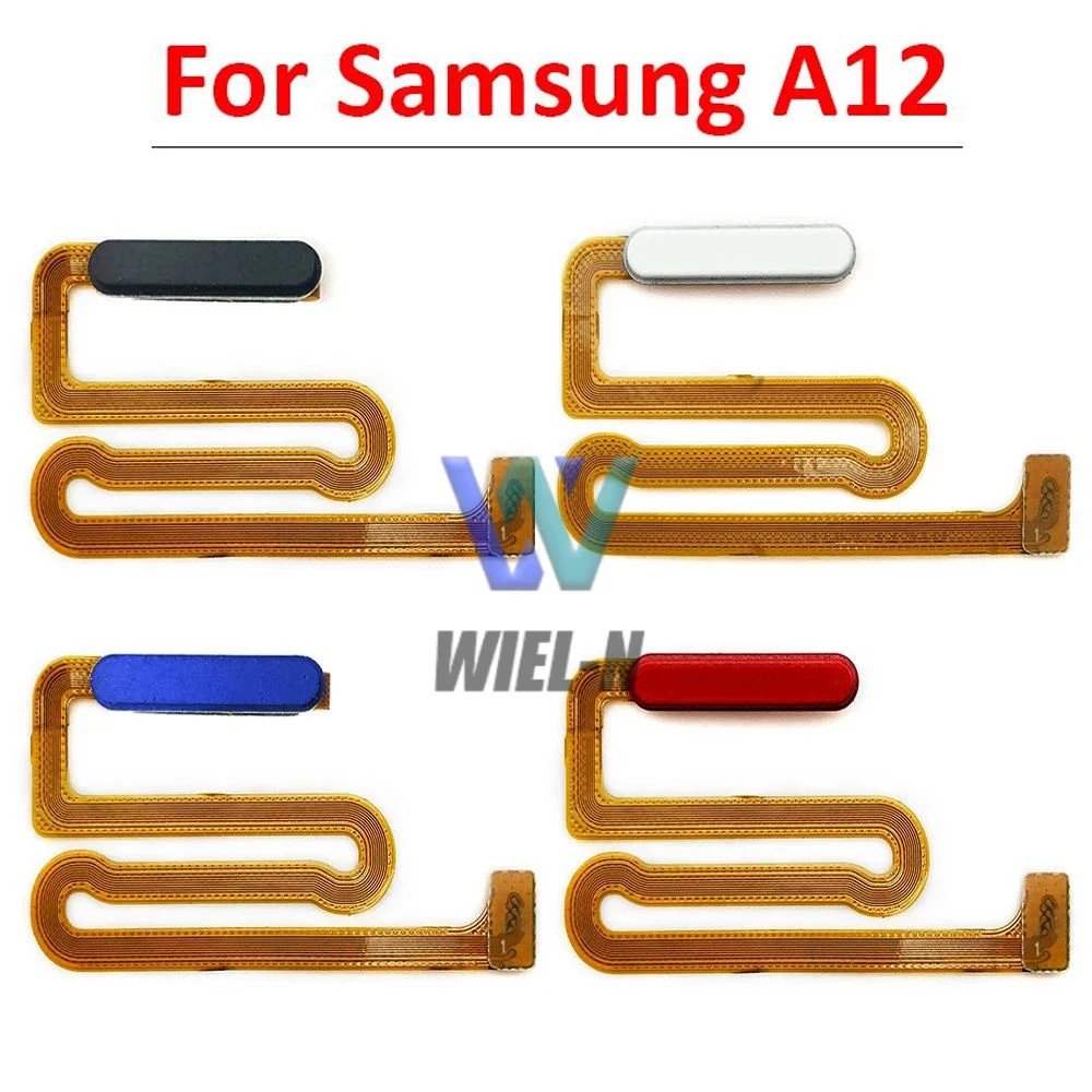 For Samsung A12 A125 A125F Fingerprint Sensor Home Back Key Menu Power ...