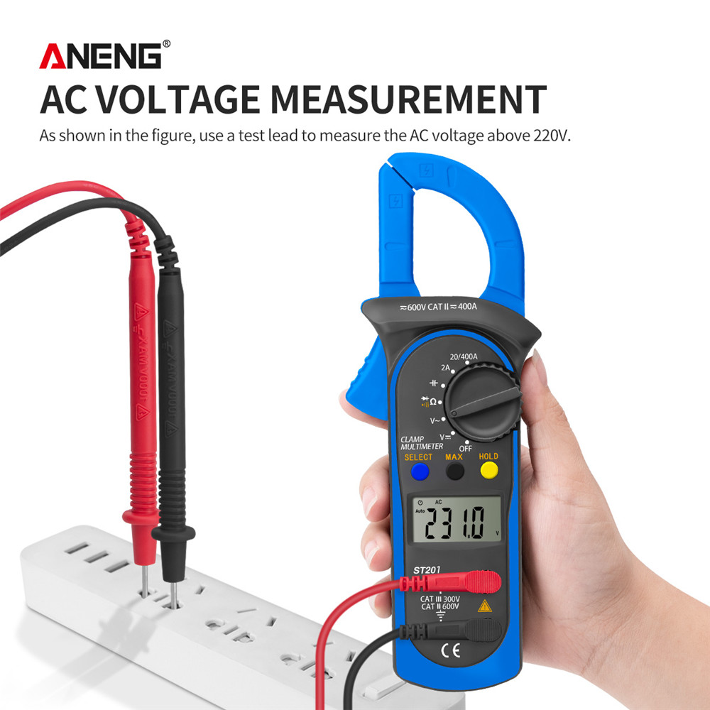 【Buy with eyes closed】ANENG ST201 Digital Professional Multimeter Clamp ...