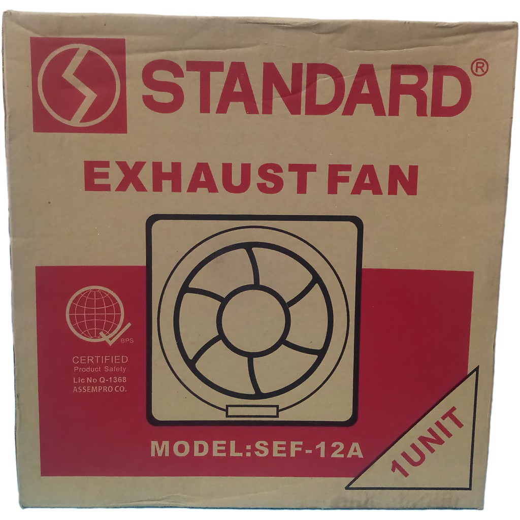 ORIGINAL STANDARD EXHAUST FAN 12" MODEL NO. SEF-12A