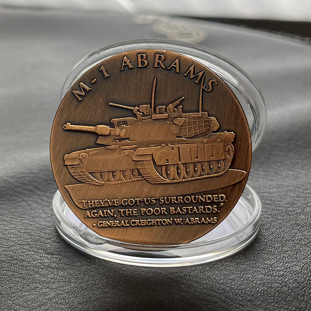 M1 Abrams Abrams Main Battle Tank Commemorative Medal Creative Texture ...