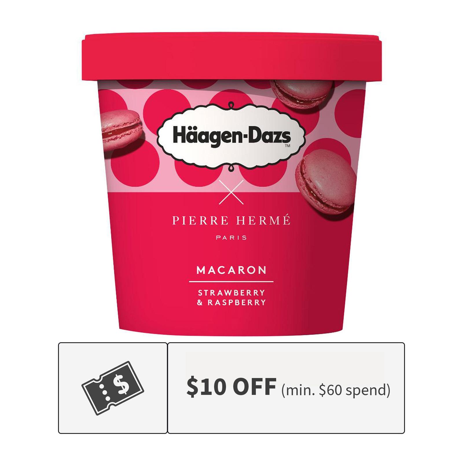 Haagen-Dazs Macaron Strawberry Raspberry Ice Cream 420ML | Lazada Singapore
