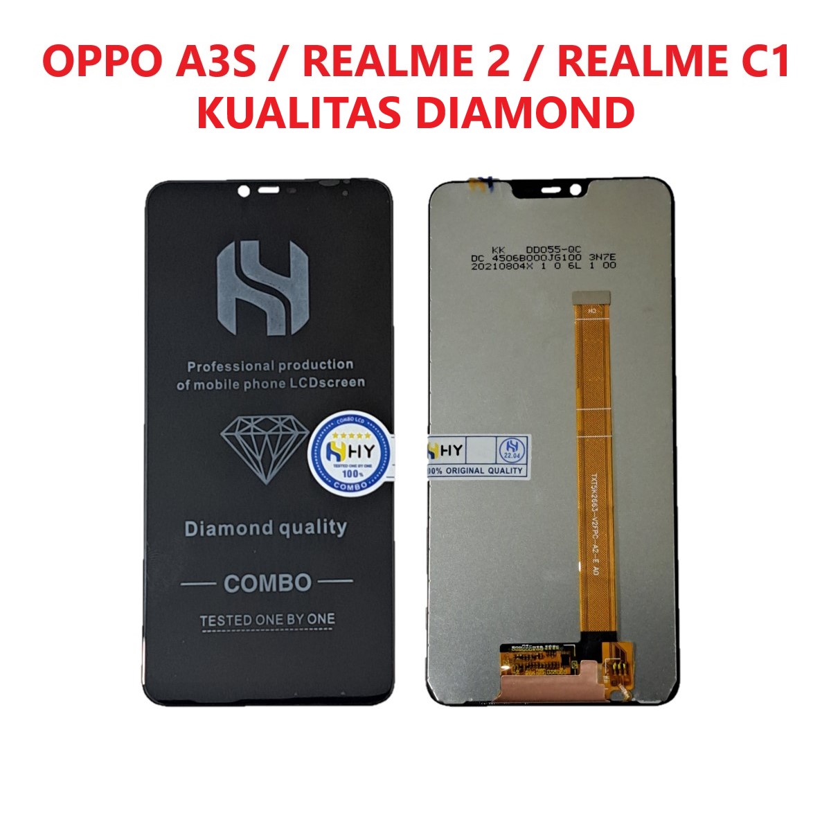 LCD OPPO A3S ~ REALME 2 ~ REALME C1 ~ CPH1803 ~ CPH1853 / RMX1805 / RMX1809 FULLSET ...