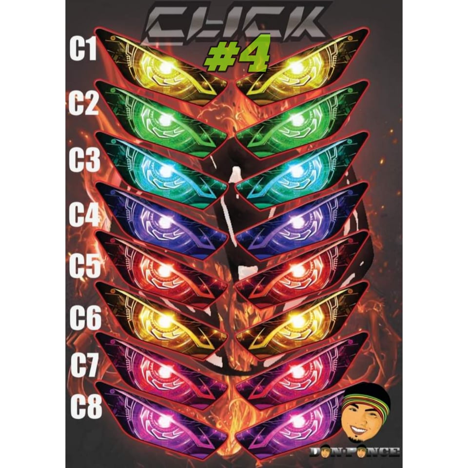 Honda Click 125i/150i V2 / V3 Winker Eye Transparent | Lazada PH