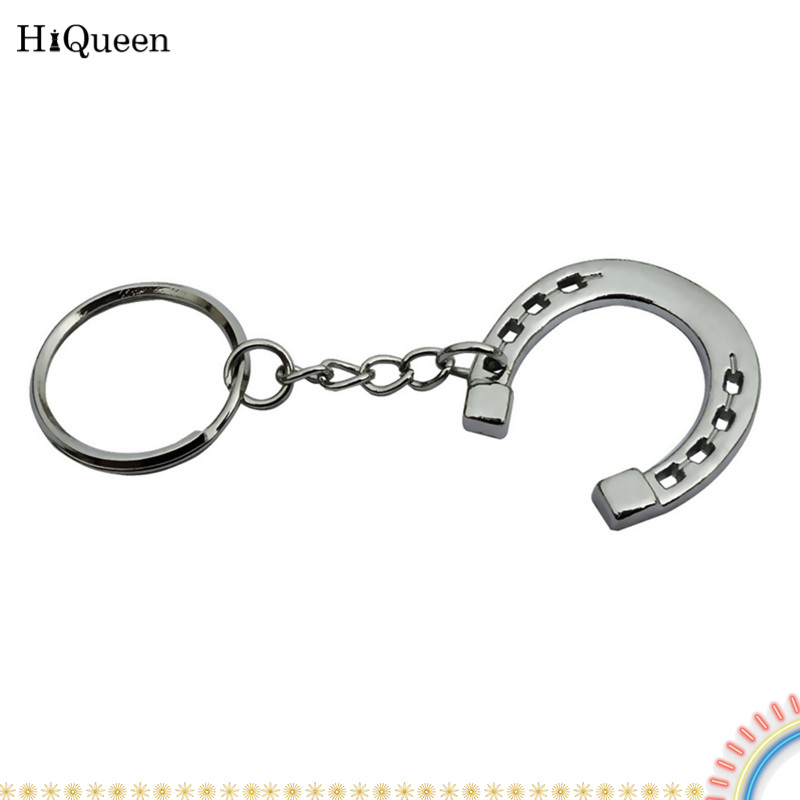 HiQueen Horseshoe Metal KeyChain Highly-Polished Diecasting Horse Shoe ...