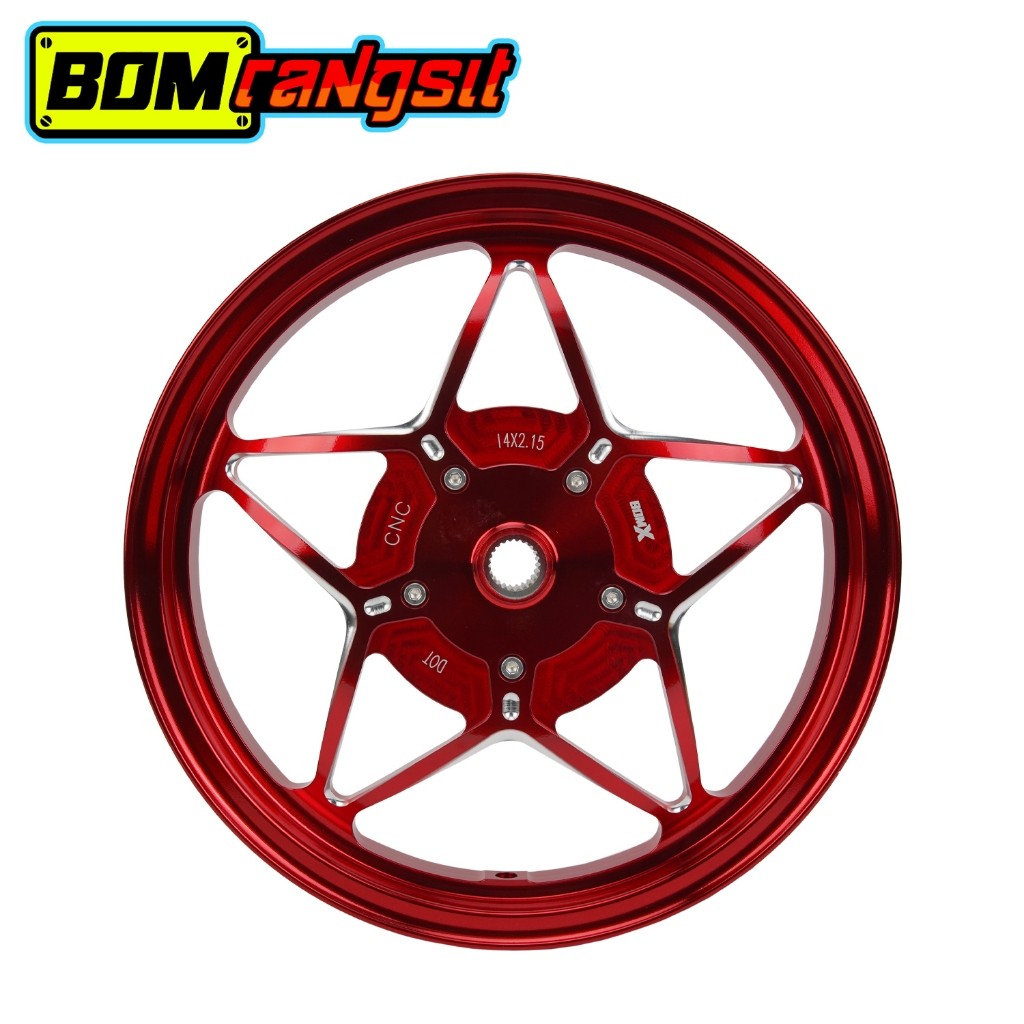 BOM RANGSIT Mags Bom X Mags Star LYNX 5 Spoke Mags For Click/MIO/NMAX ...