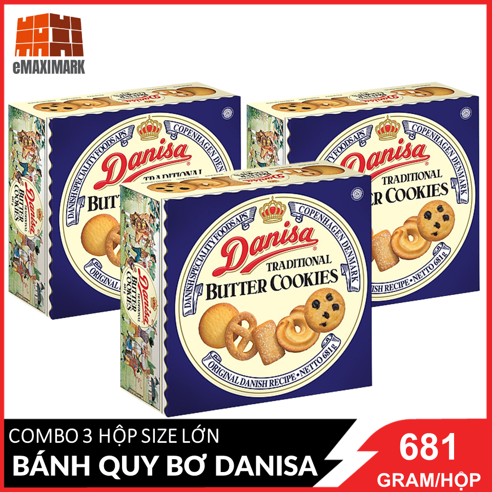 [HCM ship 2h] Bánh quy bơ Danisa Limited Gold Edition 6 Vị Đặc Biệt 792g ( date tháng 12/2023 ...