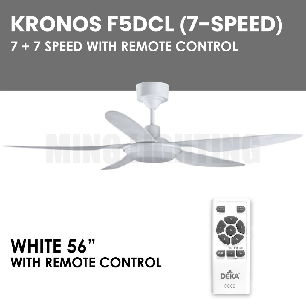 ⭐ [100% ORIGINAL] ⭐ (Sirim) DEKA Ceiling Fan Kronos F5DC Remote Control ...