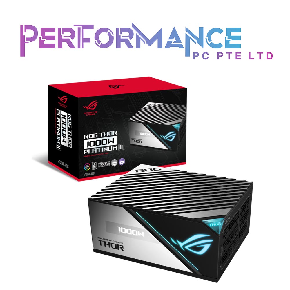 ASUS ROG Thor 1000P 1000W Platinum II Power Supply ATX 3.0 PCIE 5 12 ...