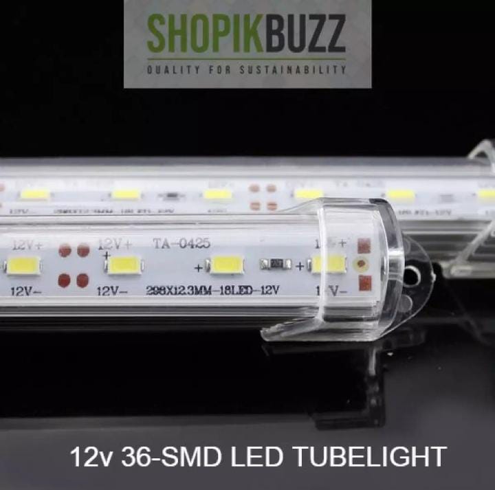 Super Bright 12v 18/36 Smd Transparent Led Tube Light | Daraz.pk