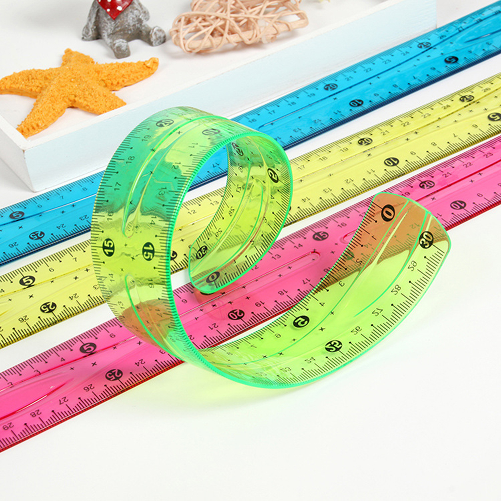 Soft Ruler Flexible Ruler Multi Creative Stationery Rule School Supply ...