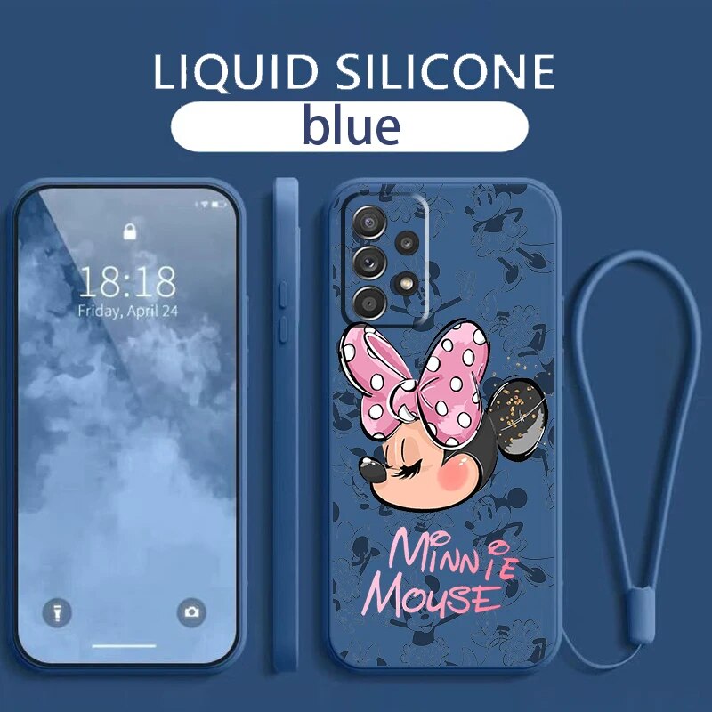 Aweisuan High Quality Pink Minnie Mouse Phone Case For Samsung Galaxy ...