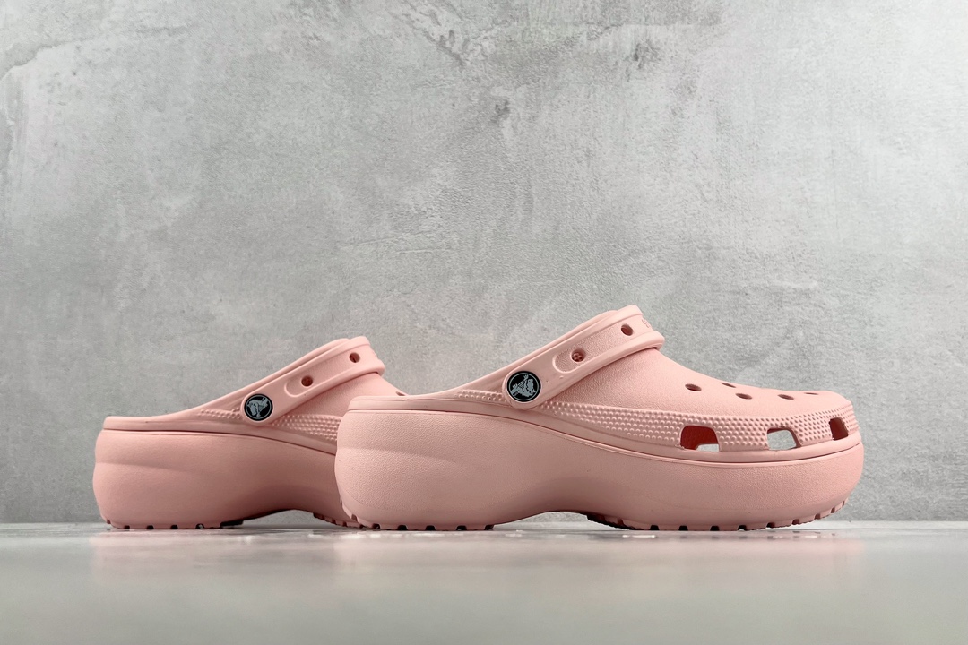 Crocs Caroluchi Baya Platform Clog Light Powder Lightweight กันลื่น ...