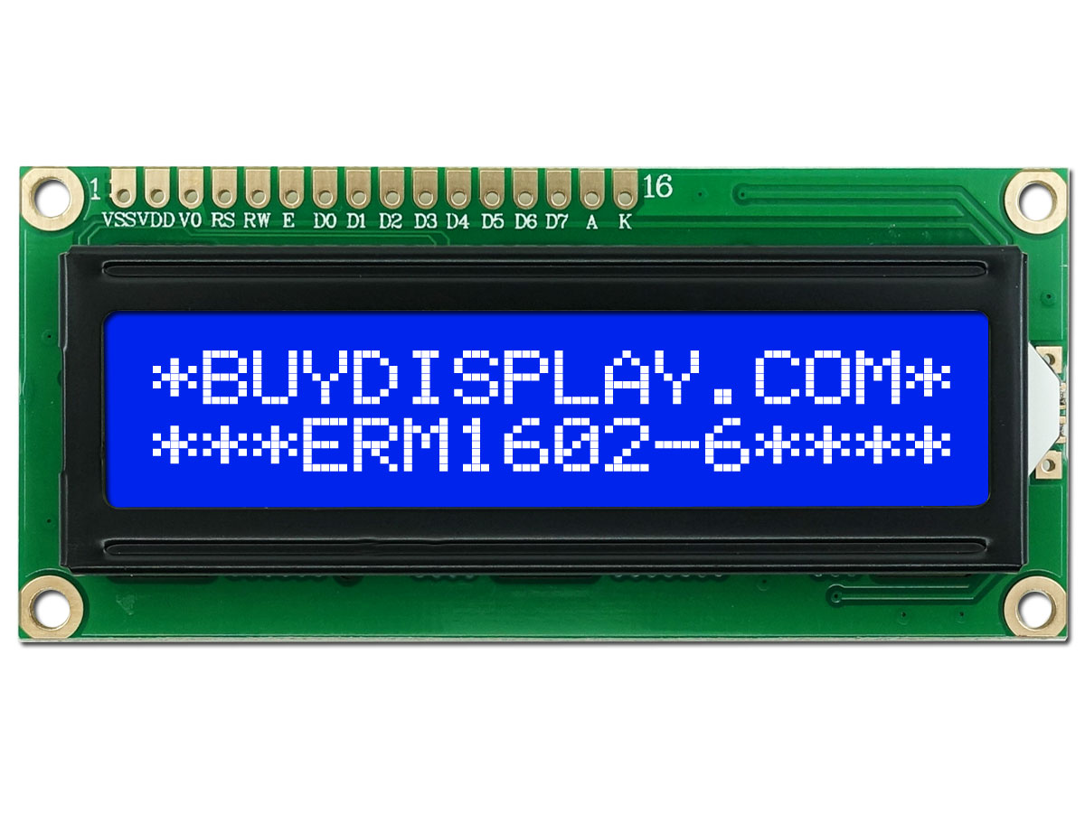 Blue LCD Module HD44780 16x2 Display Character LCD I2C Arduino Code ...