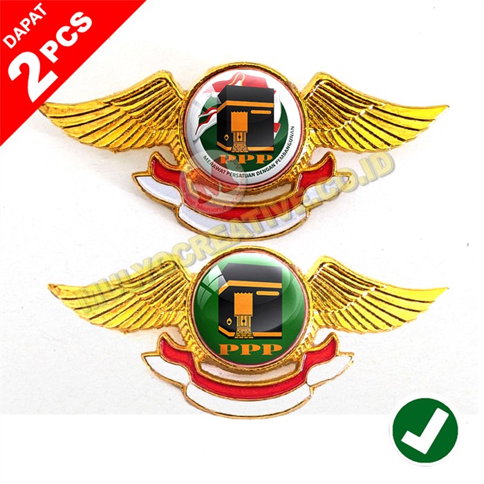 Wing PPP - Partai Persatuan Pembangunan - Lencana Pin PPP Model Logo ...