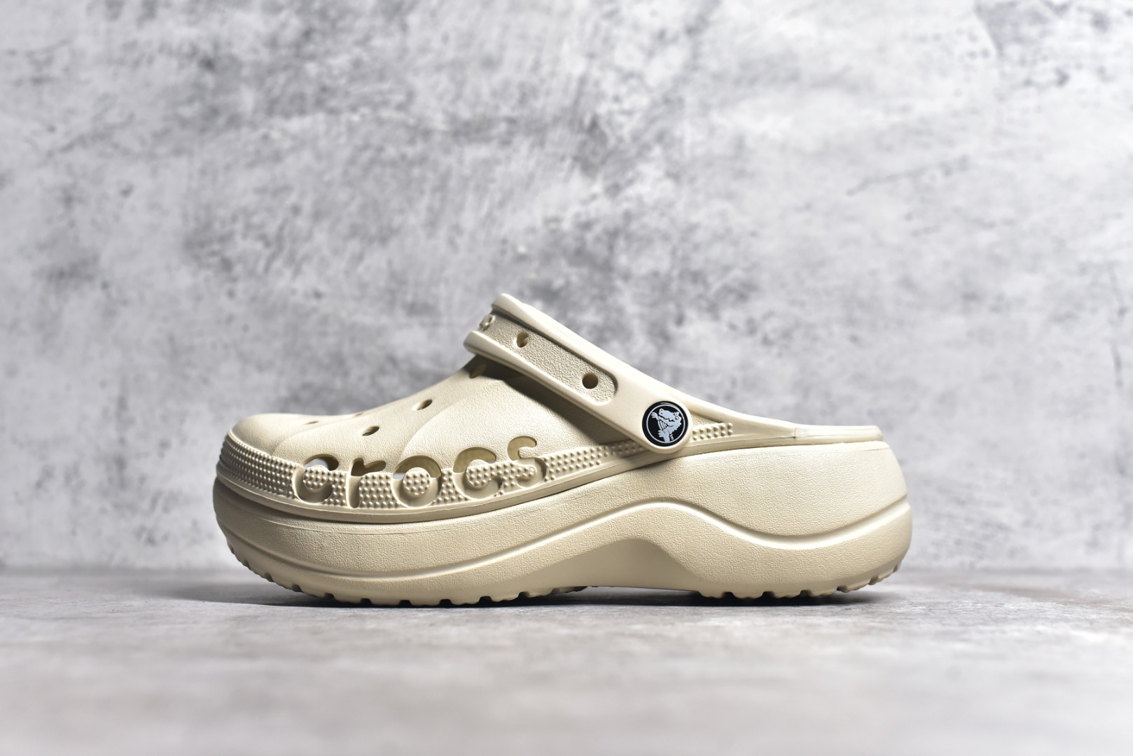 Crocs Baya Platform Clog สีเบจ Beya cloud Hole รองเท้าผู้หญิงรองเท้าชาย ...