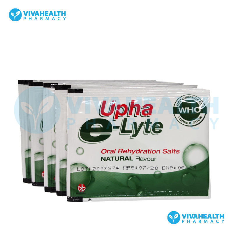 Upha E-lyte Oral Rehydration Sachets Natural Flavour - 10s | Lazada ...