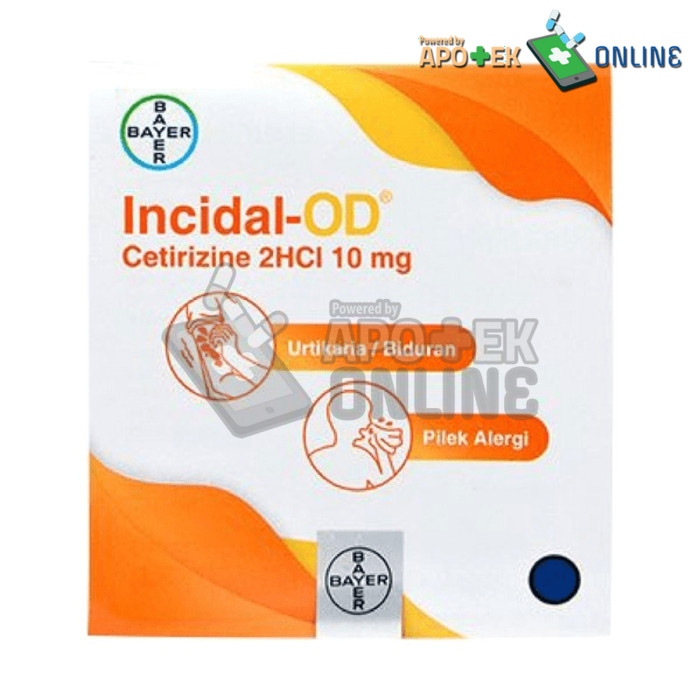 INCIDAL-OD 10MG STRIP 4 CAPSUL | Lazada Indonesia