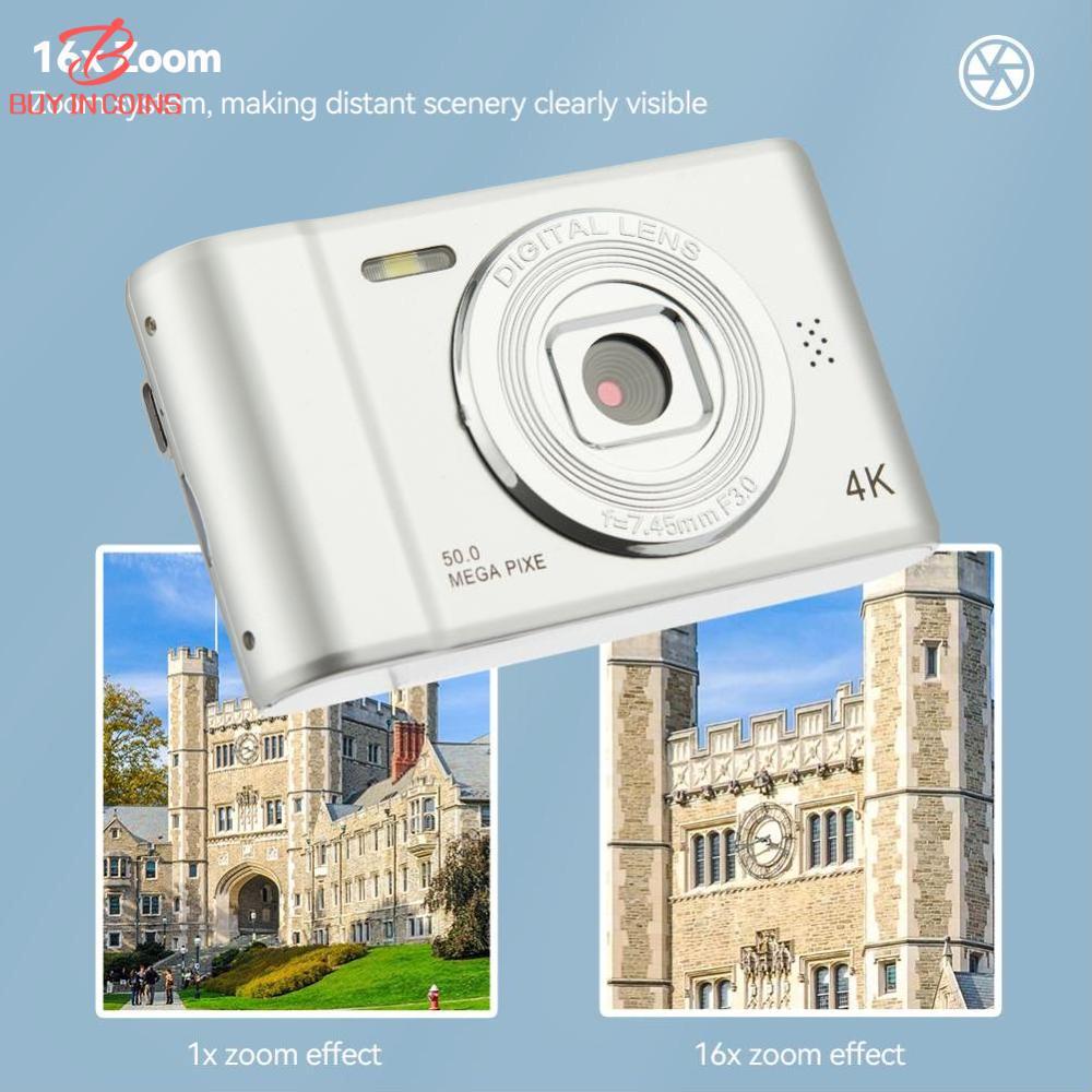 BC 4K 5000W Pixels Retro HD Camera Double Photography 16X Zoom Home ...