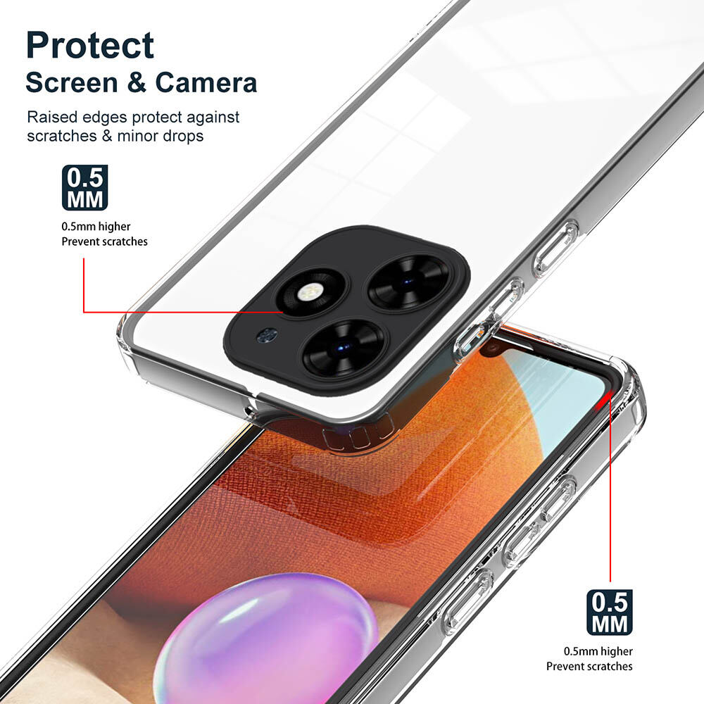 tzmar for Tecno Spark GO 2024 Smart 8 Spark 20 Case Frame transparent ...