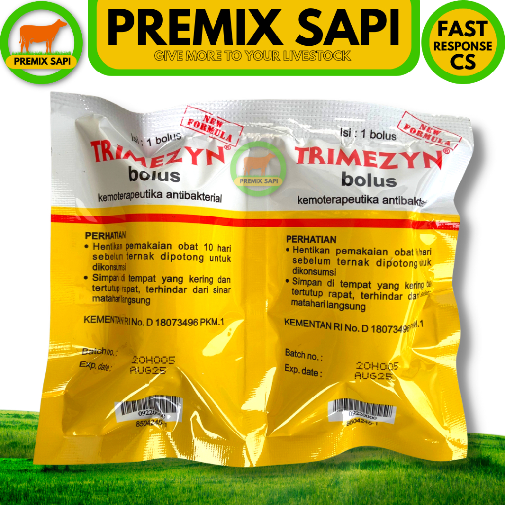 TRIMEZYN BOLUS 1 pcs - Obat pernafasan dan pencernaan diare mencret ...