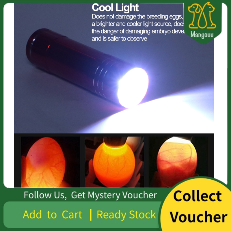 Egg Tester LED Cool Light Egg Candler Lamp Incubator for Duck Eggs ...