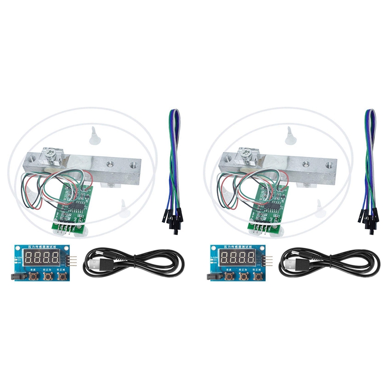 2X HX711 Weight Sensor Module Kit Digital Load Cell Weight Sensor A/D ...
