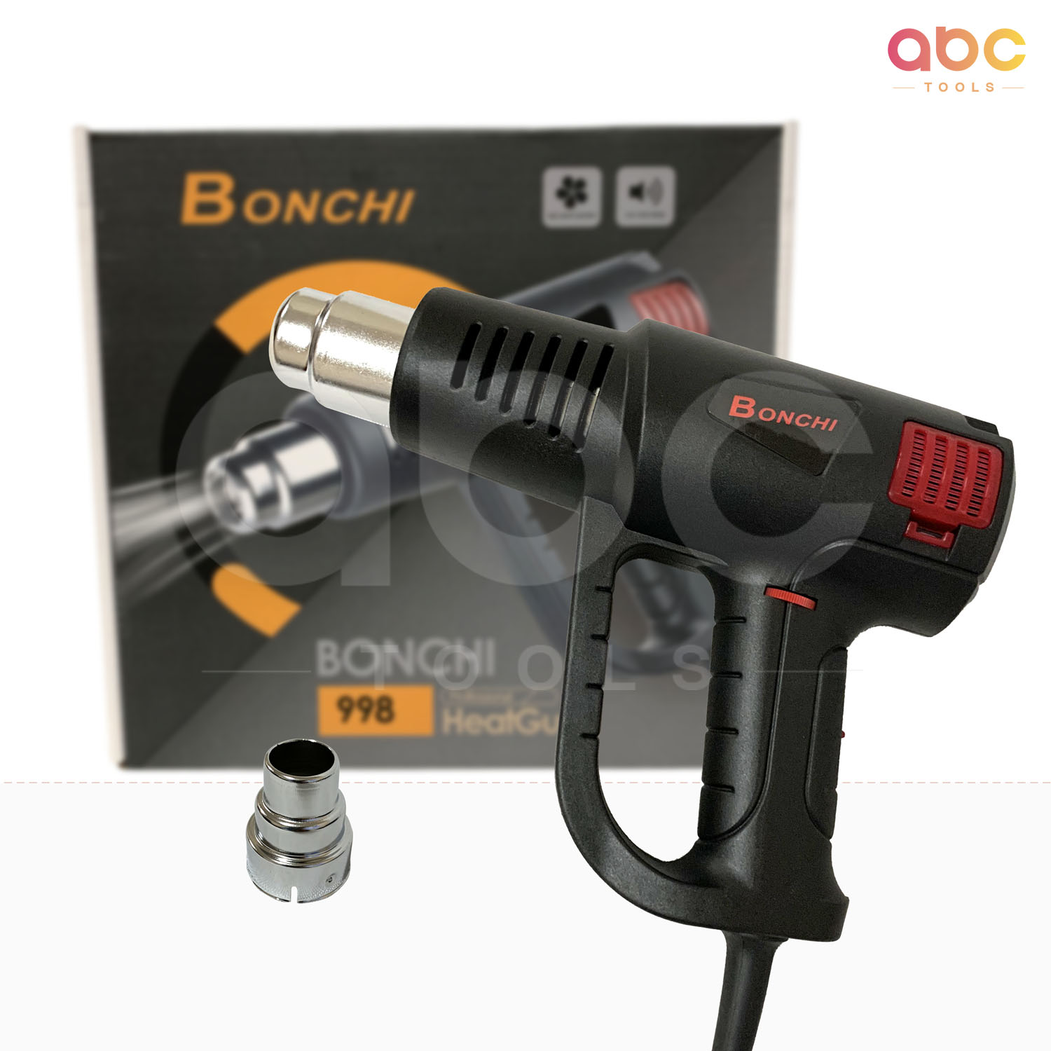 BONCHI เครื่องเป่าลมร้อน 2000วัตต์ รุ่น 998 ปืนเป่าลมร้อน ปรับอุณหภูมิ ...
