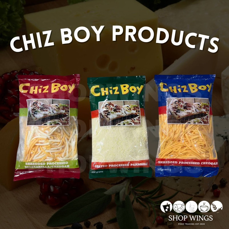 Chizboy Grated Parmesan Shredded Cheddar Mozzarella Cheese 350g & 1kg ...
