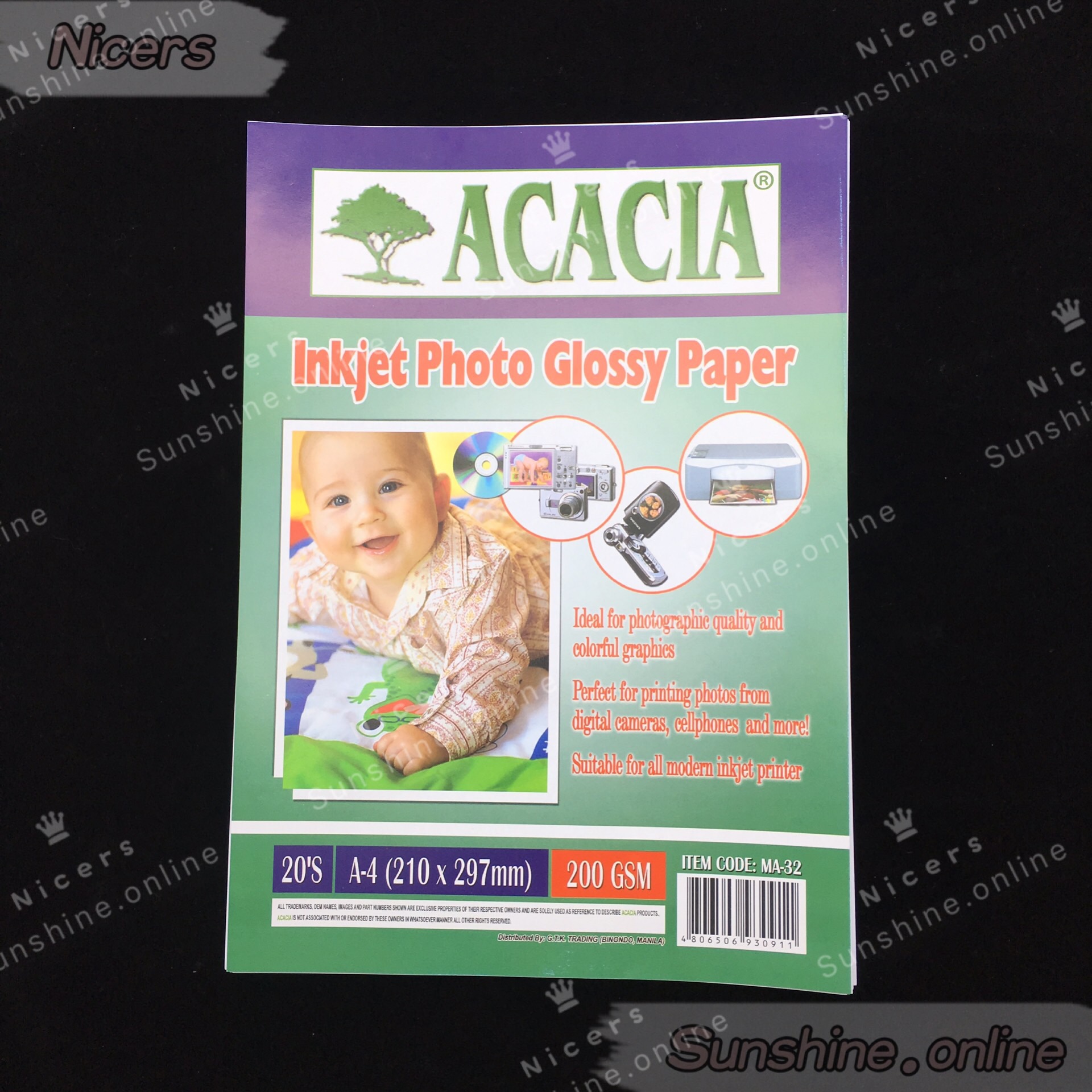 ACACIA Inkjet Photo Glossy Paper 20's (200gsm) | Lazada PH