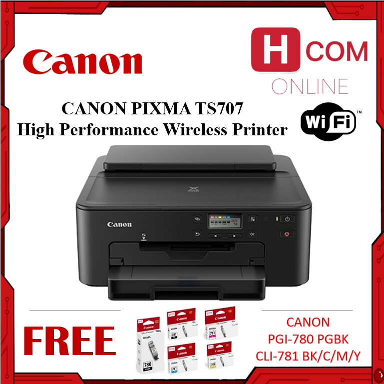 CANON PIXMA TS707 High Performance Single Function Wireless Printer ...