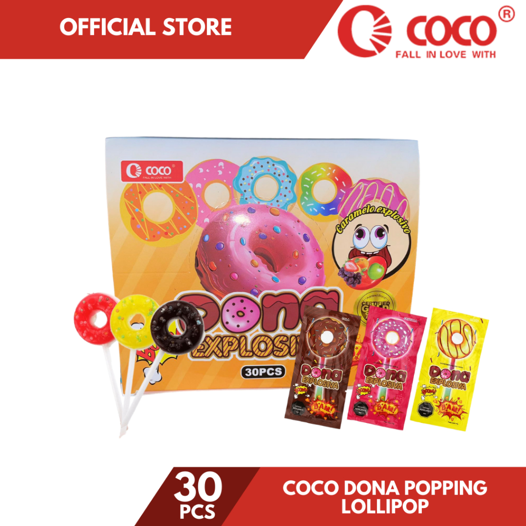 Coco Dona popping Lollipop 30pcs | Lazada PH