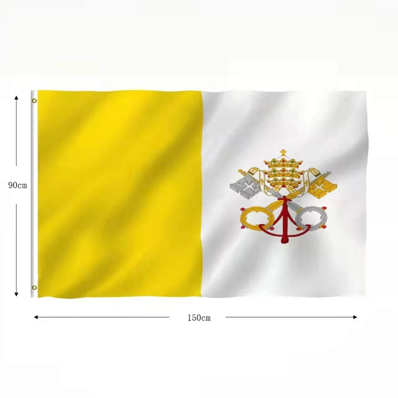 Vatican Flags 3 x 5ft Vatican Polyester Flags Vatican Pope Flags ...