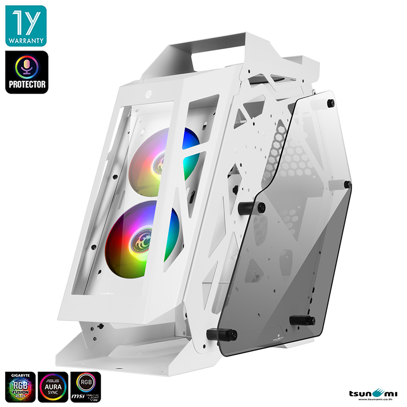 เคสคอมพิวเตอร์ Tsunami Protector Hagrid (Protector Sound Sync) Tempered ...