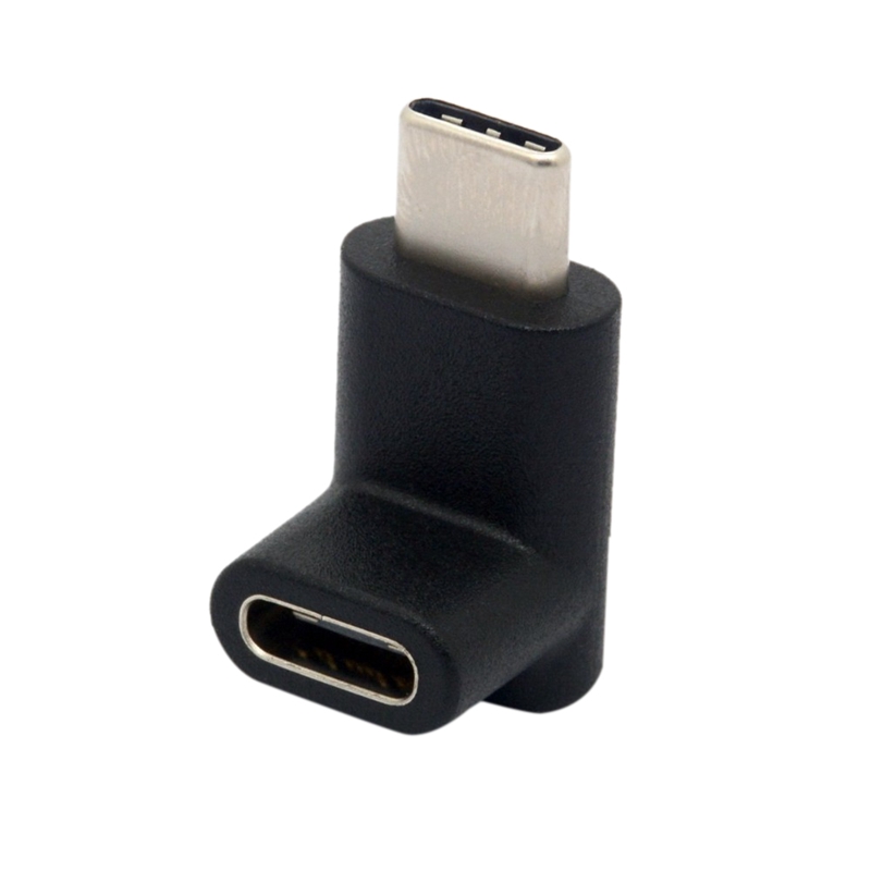 90 Degree Type C Adapter, USB C Male to Female Adapter Upward and ...