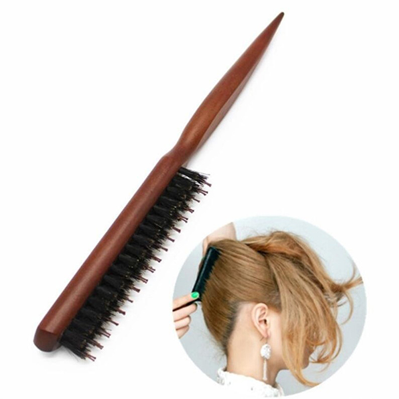 Professional Salon Teasing Back Hair Brushes Wood Slim Line Comb ...