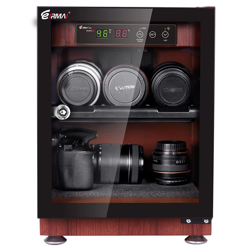 Eirmai 30L Electronic Digital Dry Cabinet Dehumidifying Box with Wood ...