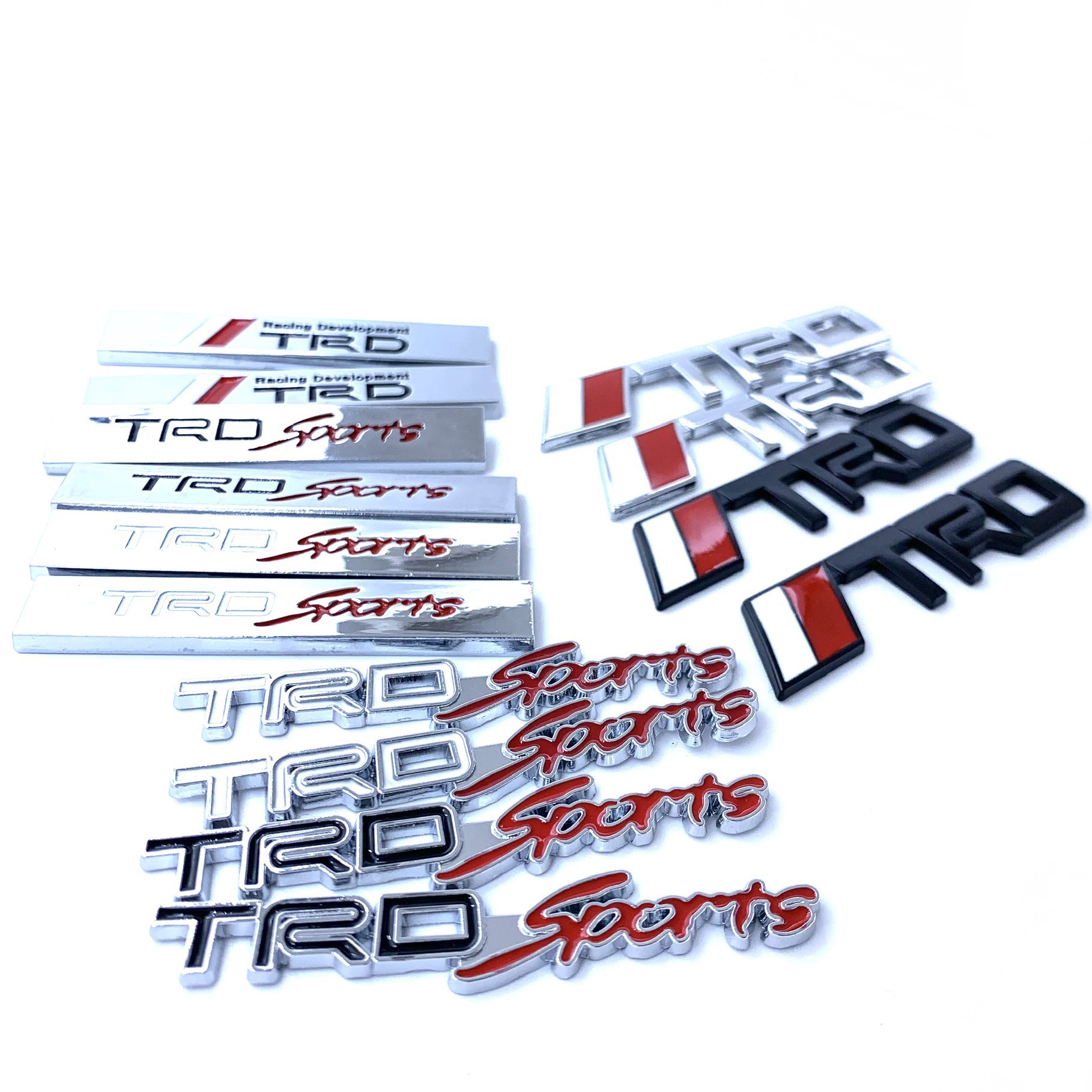 【Exclusive Offer】2pcs Car TRD Logo 3D Racing Metal Sticker Car Styling ...