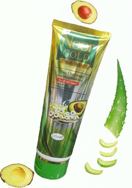 NOOR GOLD Face Wash no25 Avocado and Aloe Vera – 125ml | Daraz.lk
