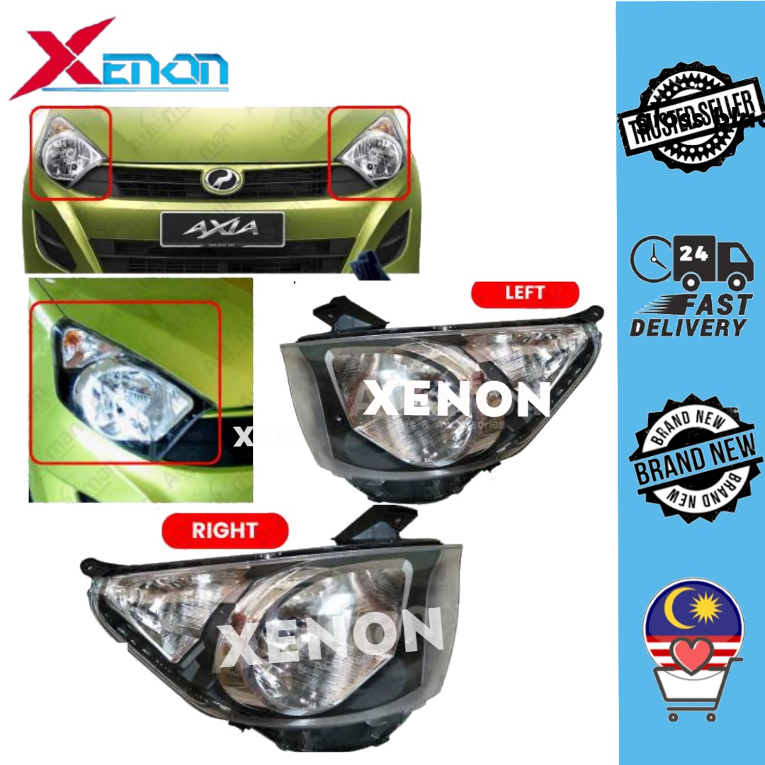 Perodua Axia 2014 Head Lamp Oem Design right / left | Lazada