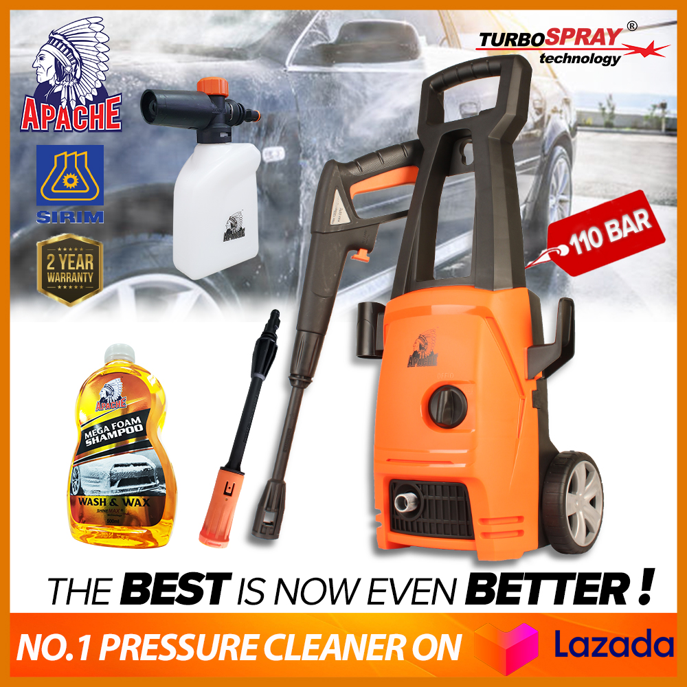 【CHUP DULU】APACHE TurboSpray® HM4411-PRO 110 Bar High Pressure Cleaner ...