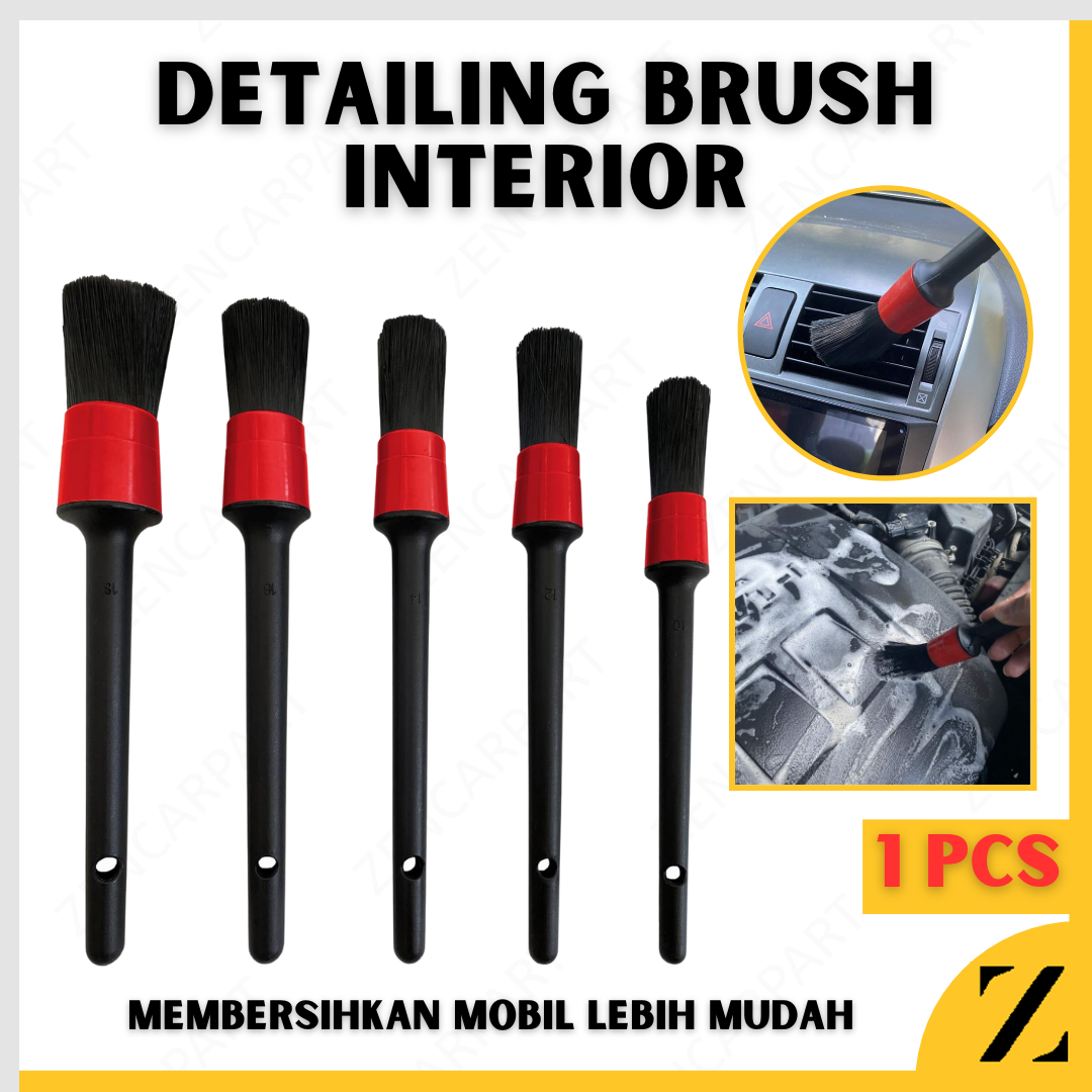 Kuas Detailing 1 Set 5 Ukuran Warna Epic Auto Detailing Brush Halus ...