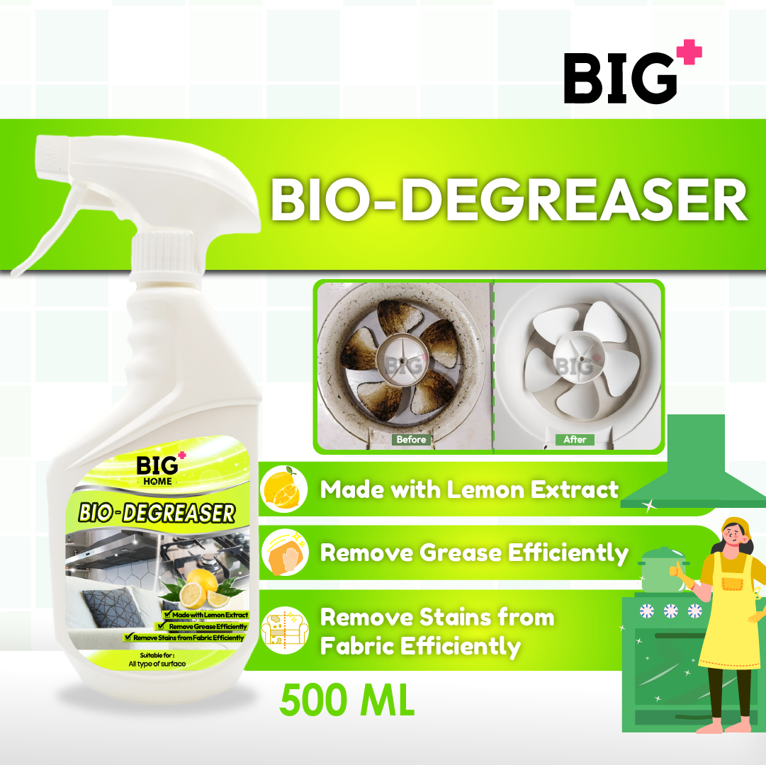 BIG+ Bio-Degreaser 500ml Kitchen Cleaner Spray Oven Cleaner Stove ...